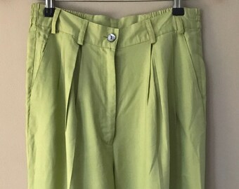 Lime Green Pants - Etsy