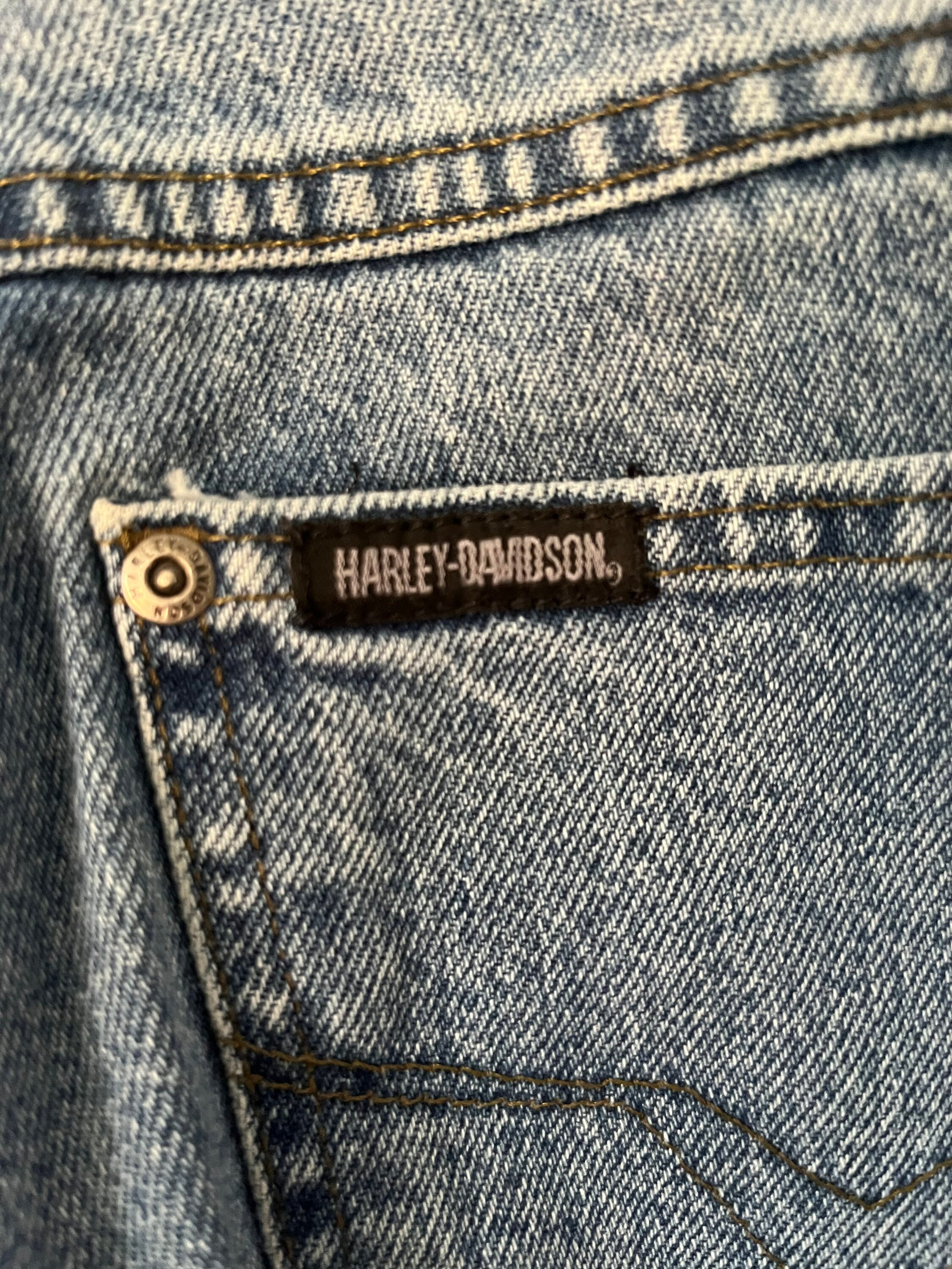 Harley Davison’s Vintage Denim Jeans Motorcycle Pants Womens 12 Long ...