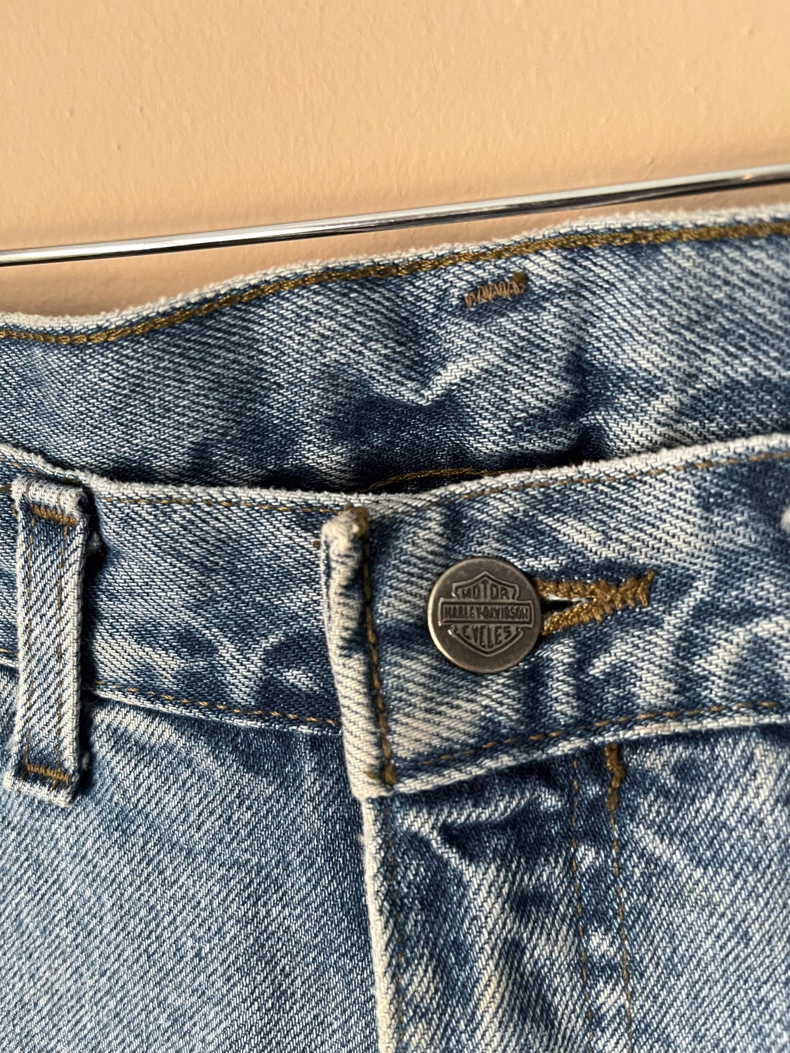 Harley Davison’s Vintage Denim Jeans Motorcycle Pants Womens 12 Long ...