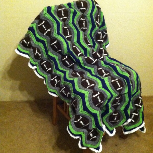 Football Afghan - Etsy