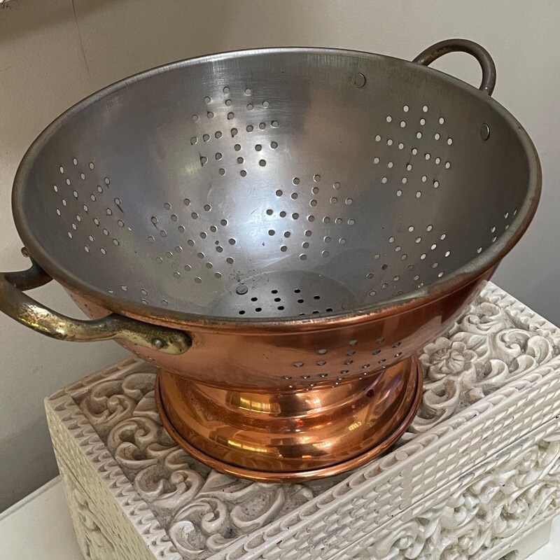 Copper Colander - Etsy