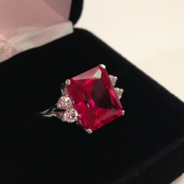 Emerald Ruby Ring - Etsy