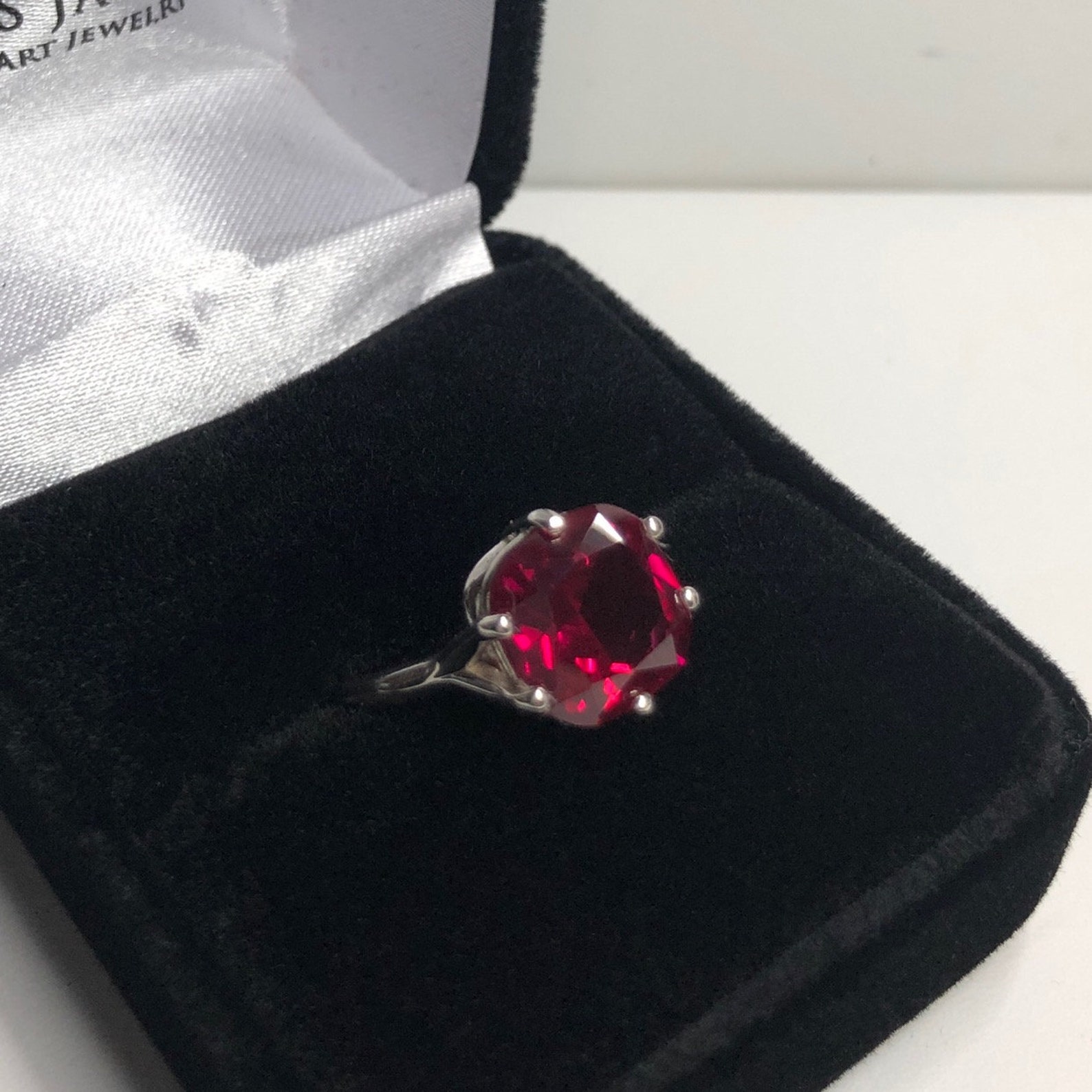 5ct Cushion Cut Ruby Ring: 10k or 14k Gold, July Birthstone - Etsy
