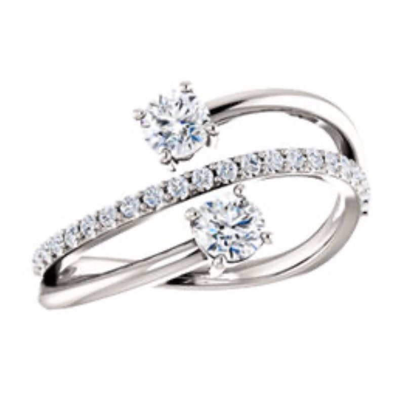 Two Stone Engagement - Etsy