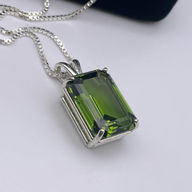 Peridot Necklace - Etsy