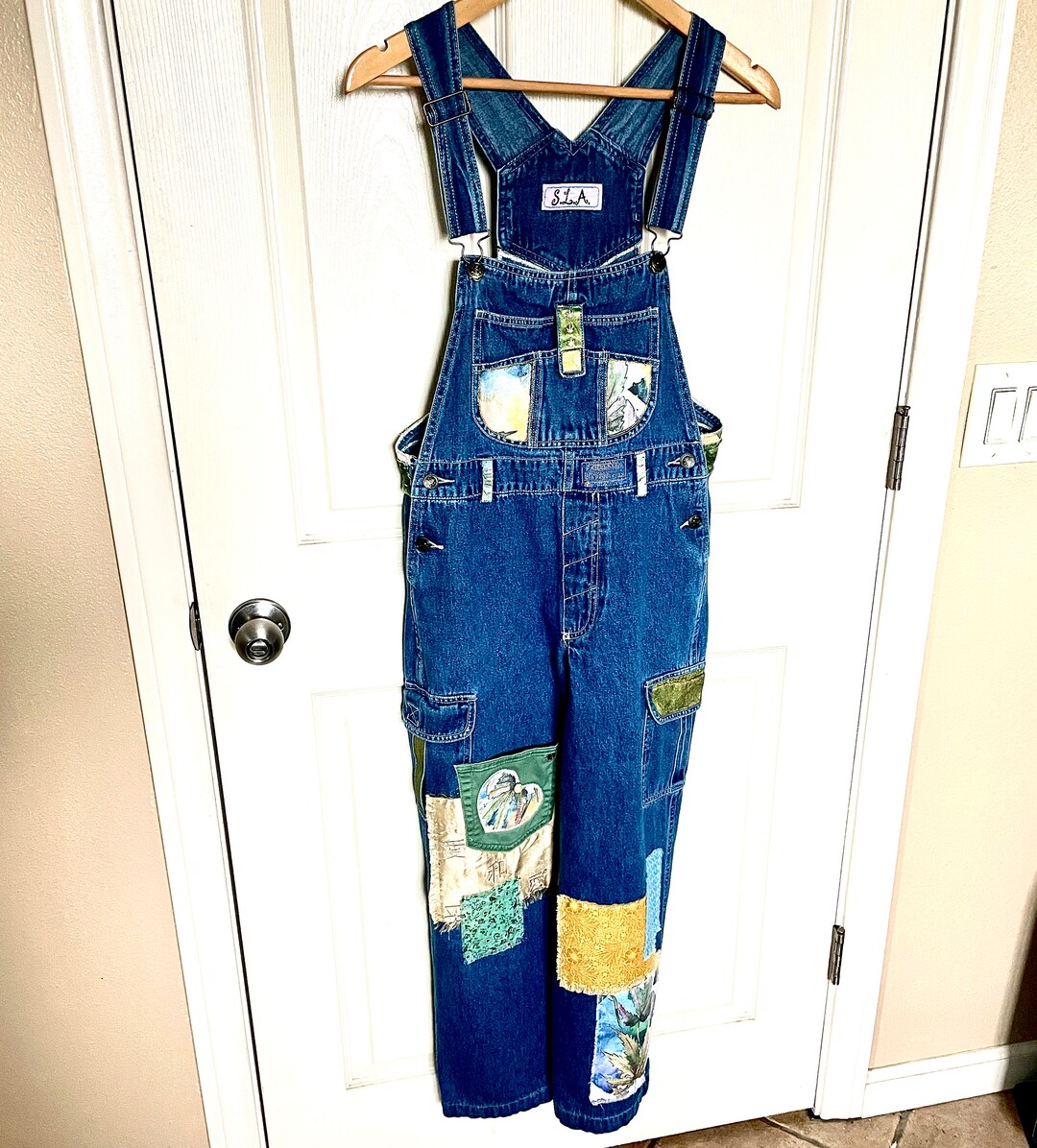 Handcrafted Denim Overalls Artisanal Overalls Custom Embellished ...