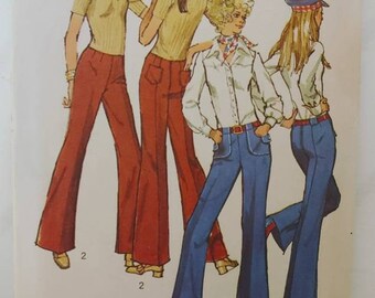 Hip Hugger Pants | Etsy