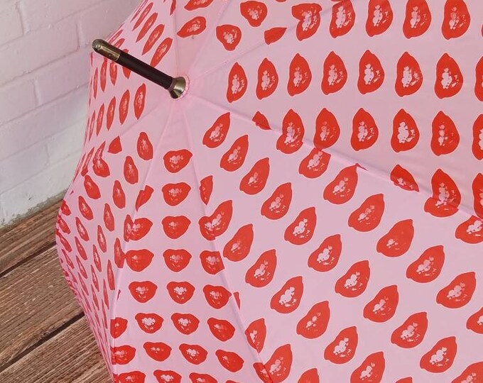 Vintage Andy Warhol Umbrella, 1960 Pop Art Umbrella. Marilyn's Lips by ...