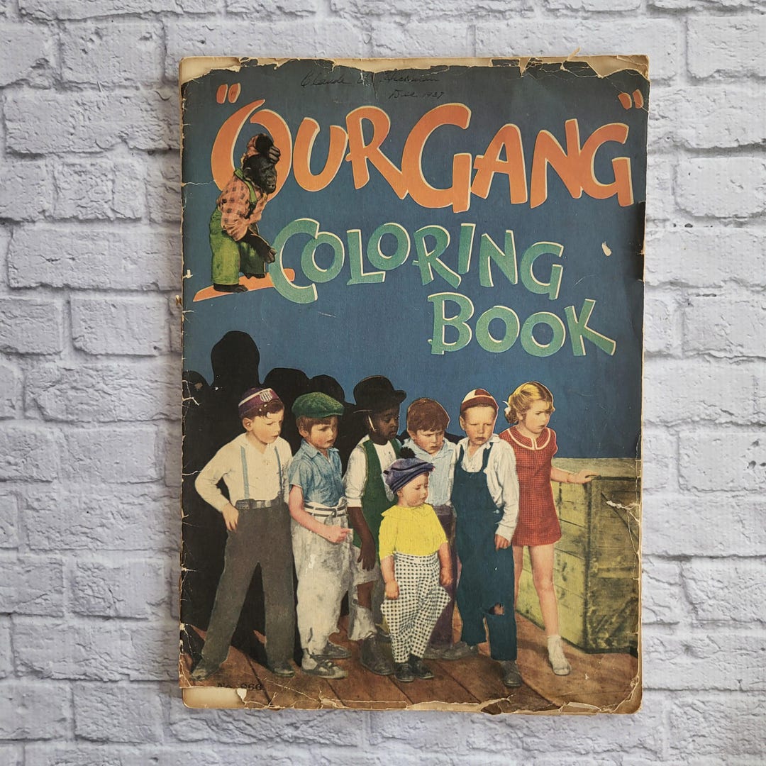 Our Gang. Large Children Book. Color and Black and White. Picture Story ...