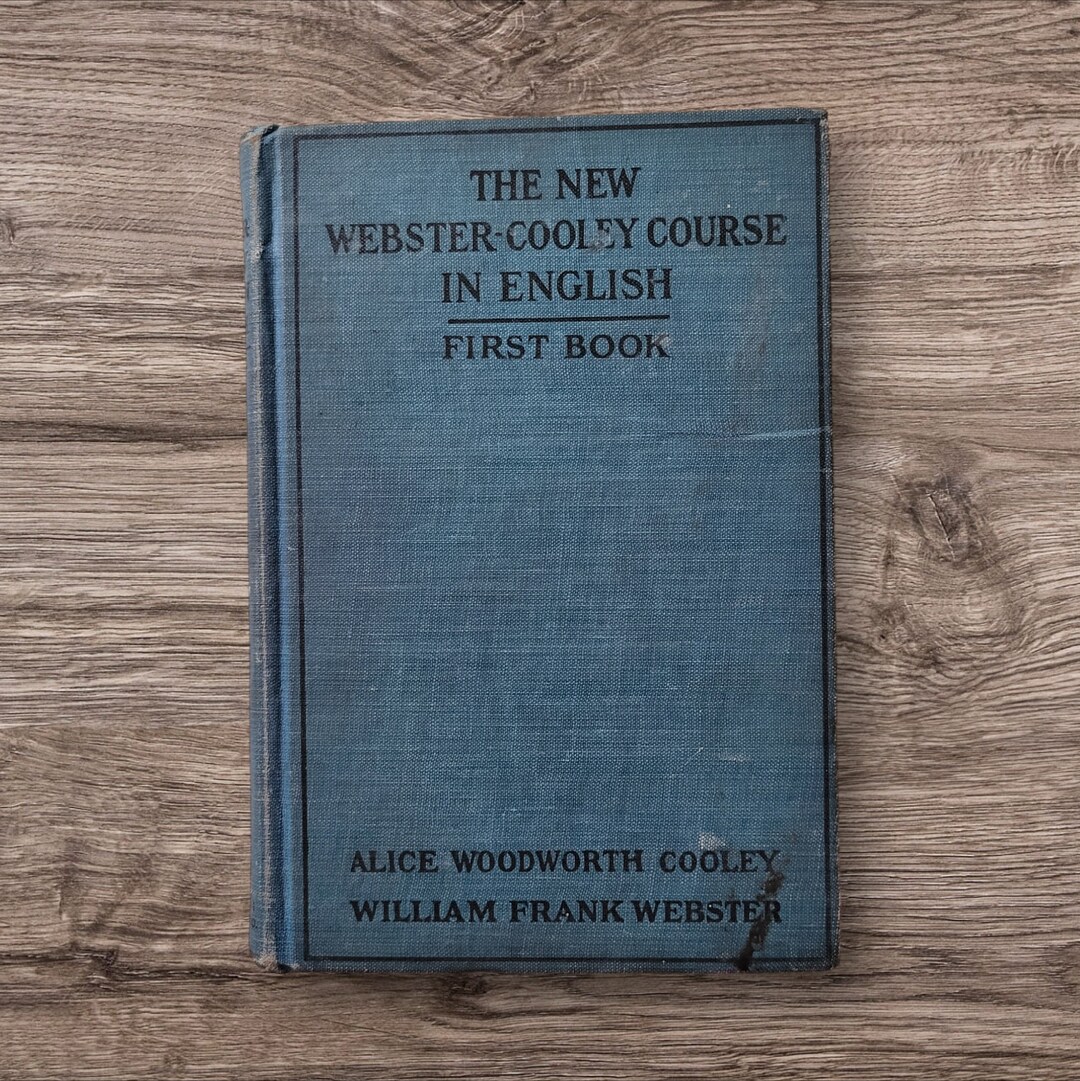 The New Webster-cooley Course in English. First Book. 1909 - Etsy