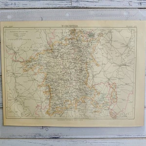 Lithograph for Framing 1928 Europe Antique Map Beautiful Old Map ...