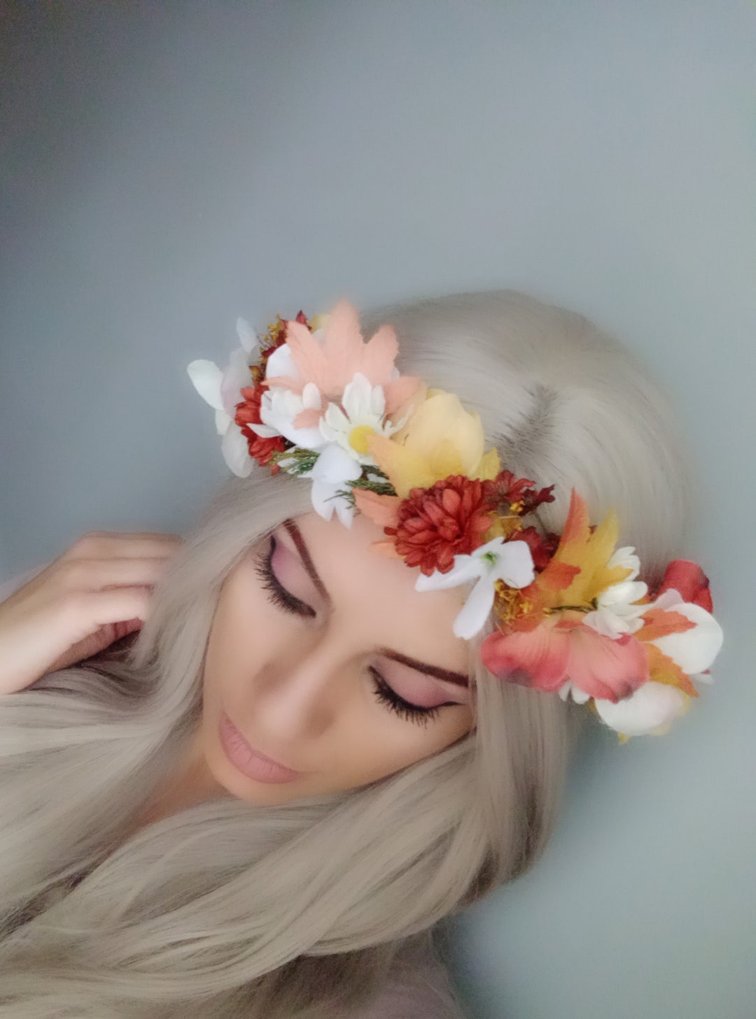 Rustic Flower Crown, Floral Crown, Rustic Headpiece, Flower Crowns - Etsy