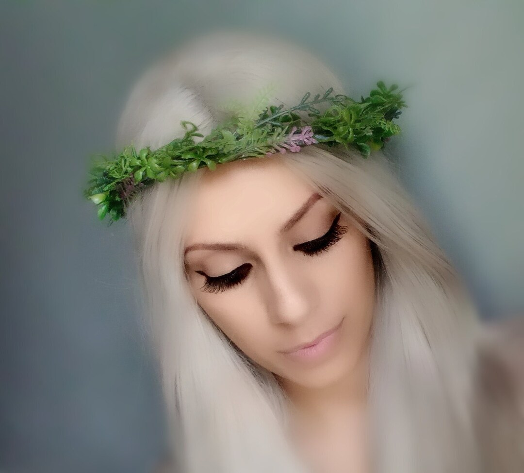 Greenery Crown, Leaf Headpiece, Floral Crown - Etsy