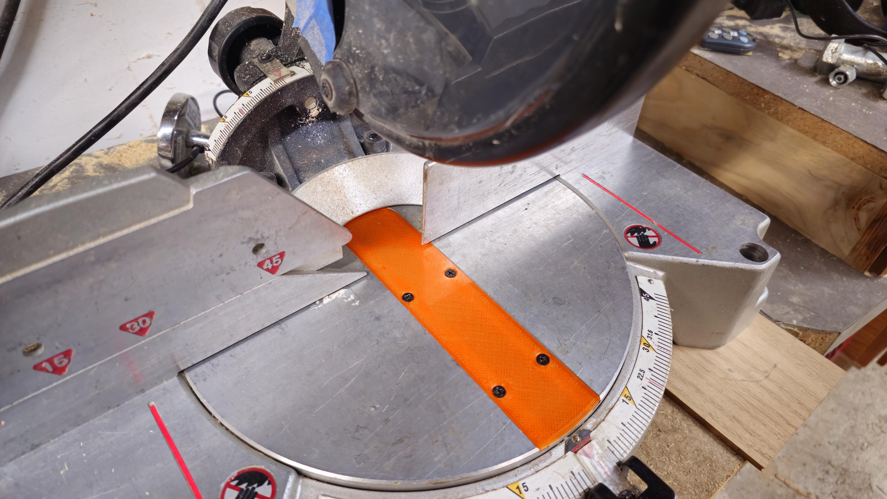 Zero Clearance Throat Plate Insert for Some Craftsman 315 Series Miter ...