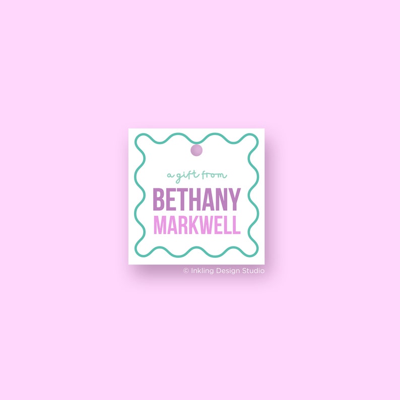 Canva Template Happy Birthday Wavy Frame Scalloped Kids Birthday Gift ...