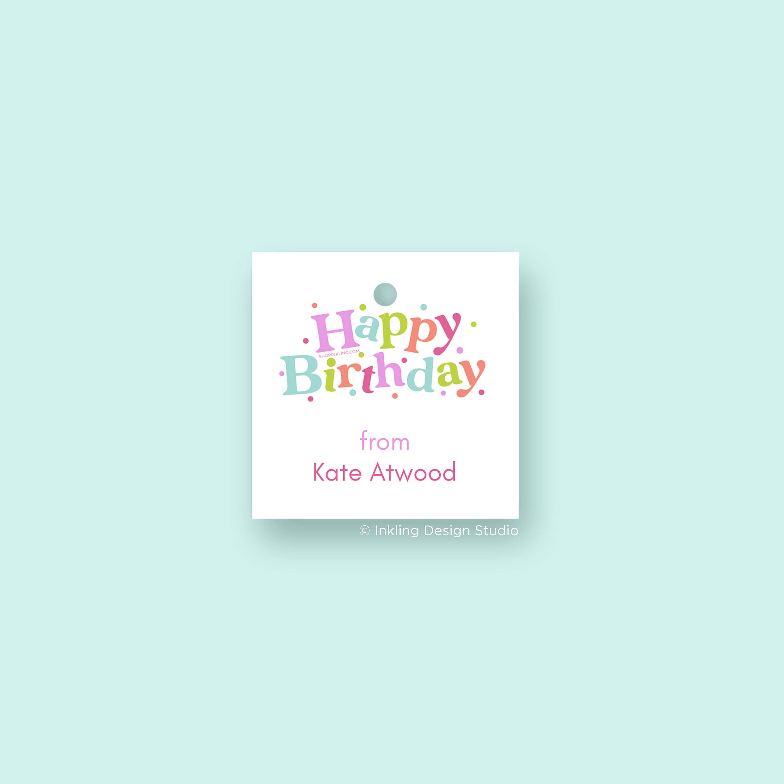 Canva Template Happy Birthday Wavy Frame Scalloped Kids Birthday Gift ...