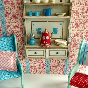 1950s MINIATURE COUNTRY KITCHEN With Vintage Martin Fuchs Tinplate ...