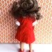 ORIGINAL PENNY BRITE Doll Dress in Red, With Deep White Pleats - Also ...