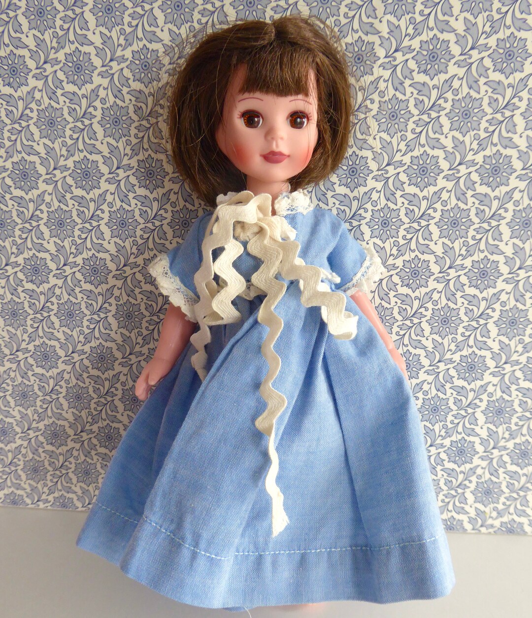 Vintage & Handmade DOLL DRESSING GOWN or Dress - Best for 9-10in/20 ...