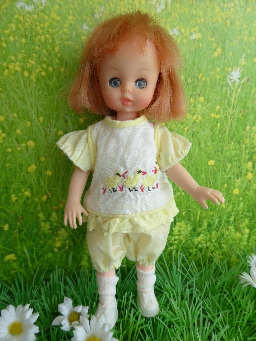 2 Pc. EMBROIDERED DOLL OUTFIT - All-in-one and Top for 7-8in/16-19cm ...