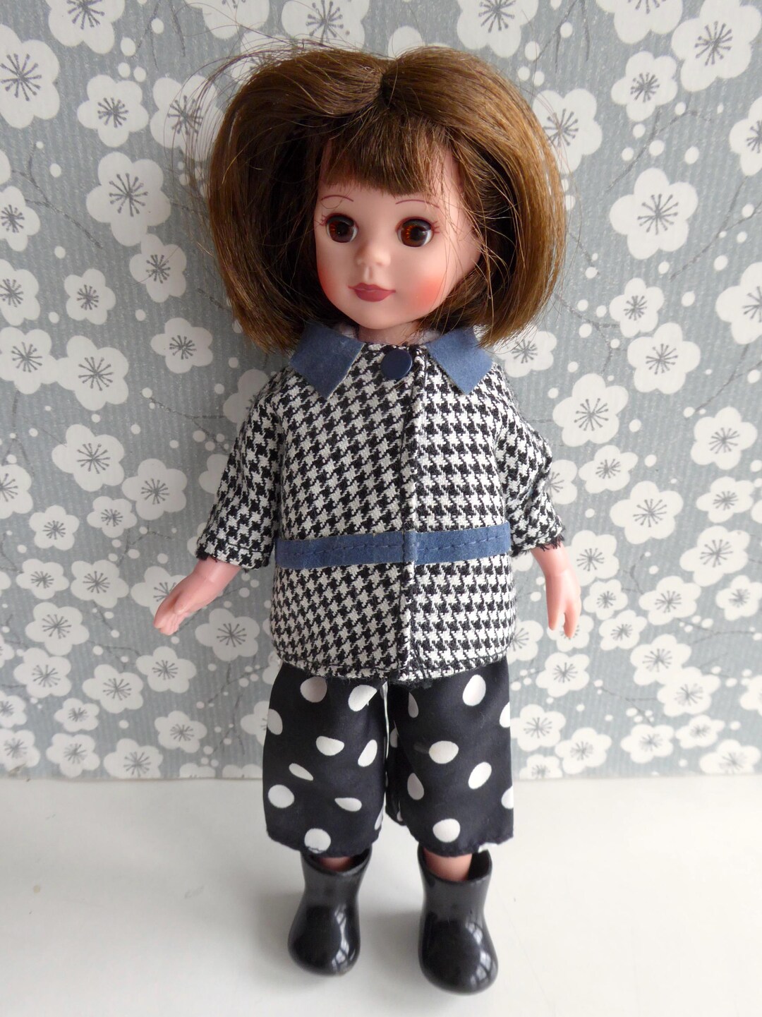 3 Piece VINTAGE DOLL OUTFIT: Jacket, Culottes & Crop Top, for Dolls ...