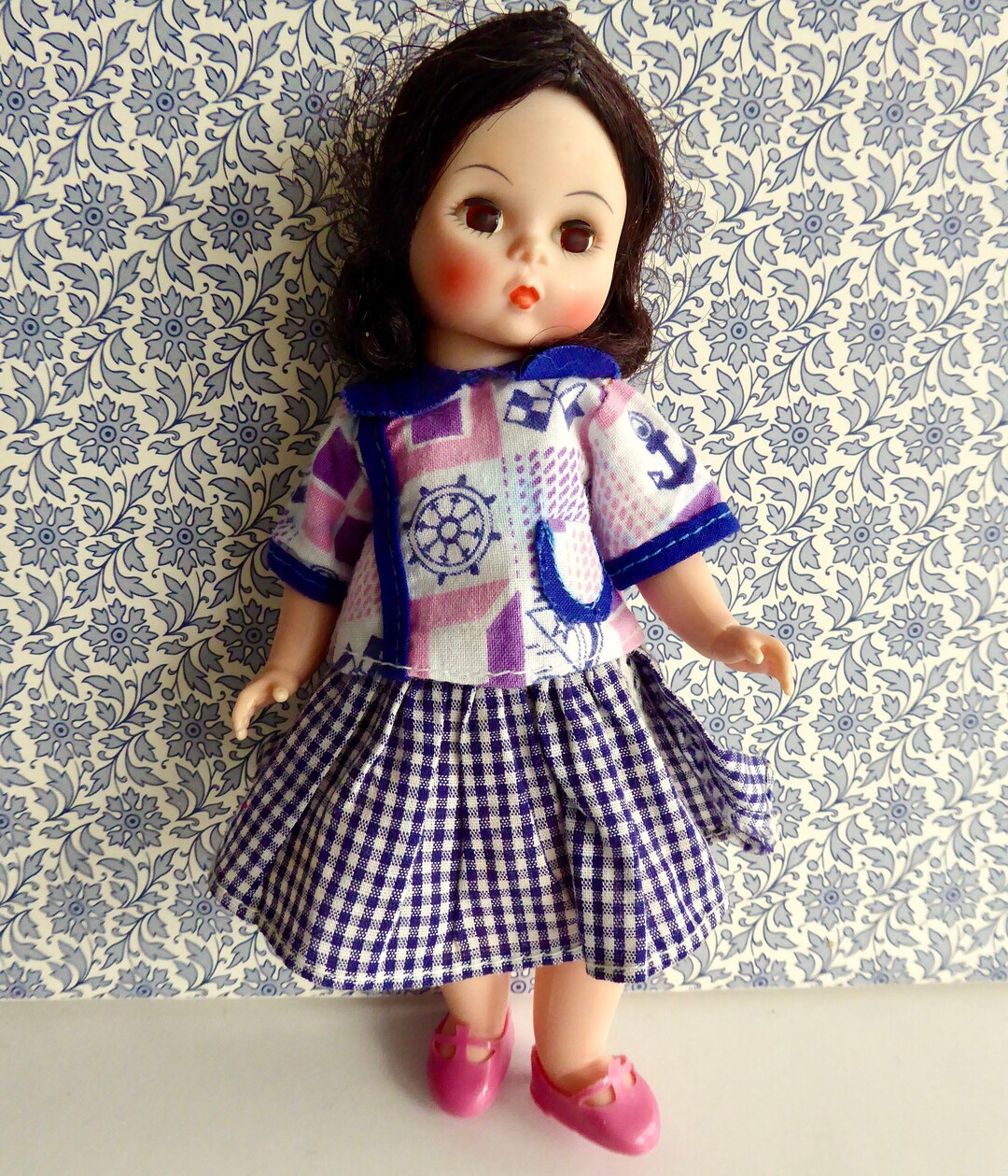 Vintage & Handmade 3 PIECE SKIRT OUTFIT for 7-8in/16-19cm Dolls Like ...