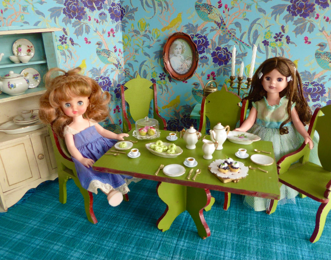 Reduced***victorian GOTHIC STYLE Dining Room for Lucky 7-10in/16-23cm ...