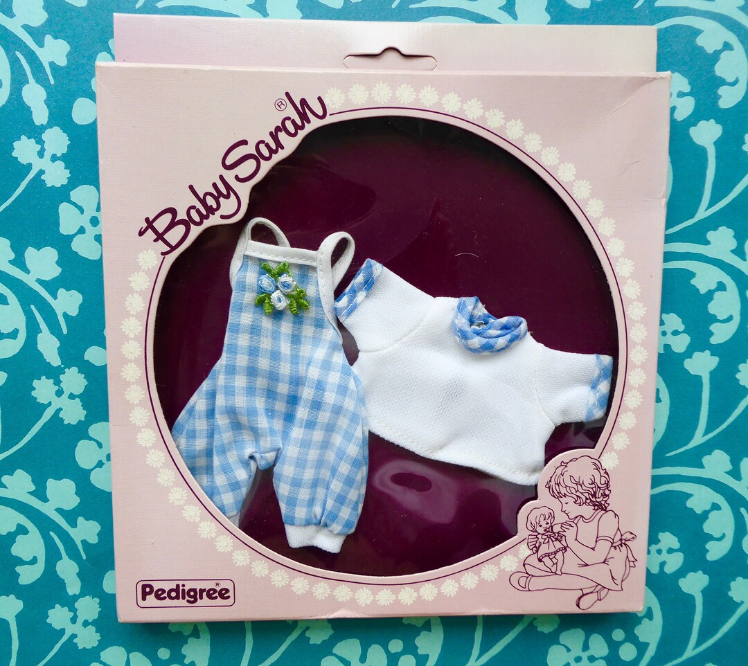 Vintage PEDIGREE BABY SARAH Doll Outfit Adorable in Blue Gingham, It ...