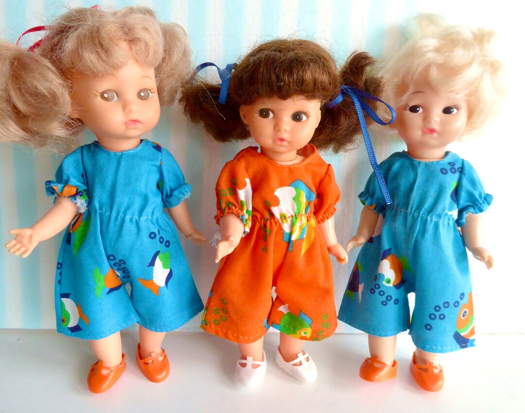 Choose From 3 Cute "fishy" Playsuits for 7-8in/16-19cm Dolls Like ...