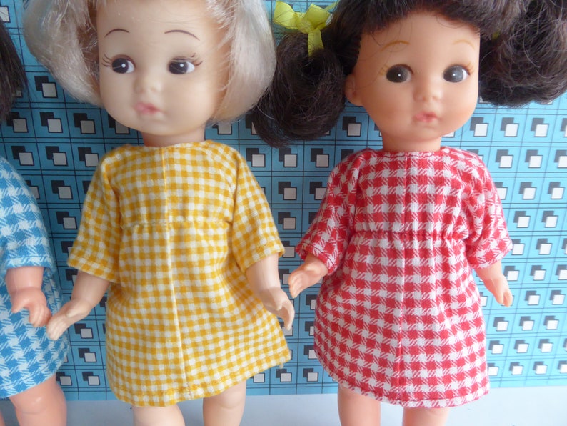 Original 70s AMANDA JANE DRESS - a Gingham Basic for Slender 6-8in/14 ...