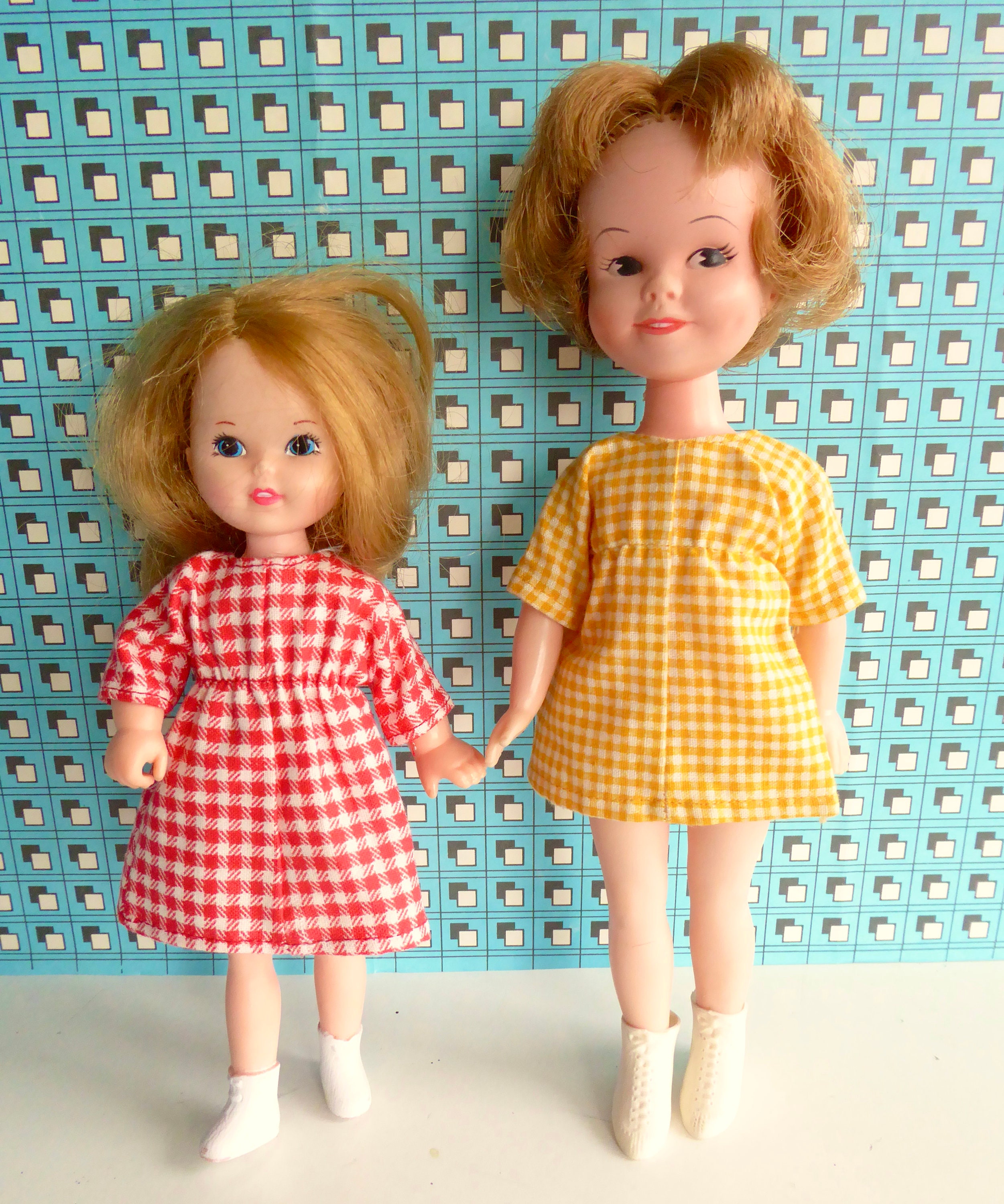Original 70s AMANDA JANE DRESS - a Gingham Basic for Slender 6-8in/14 ...