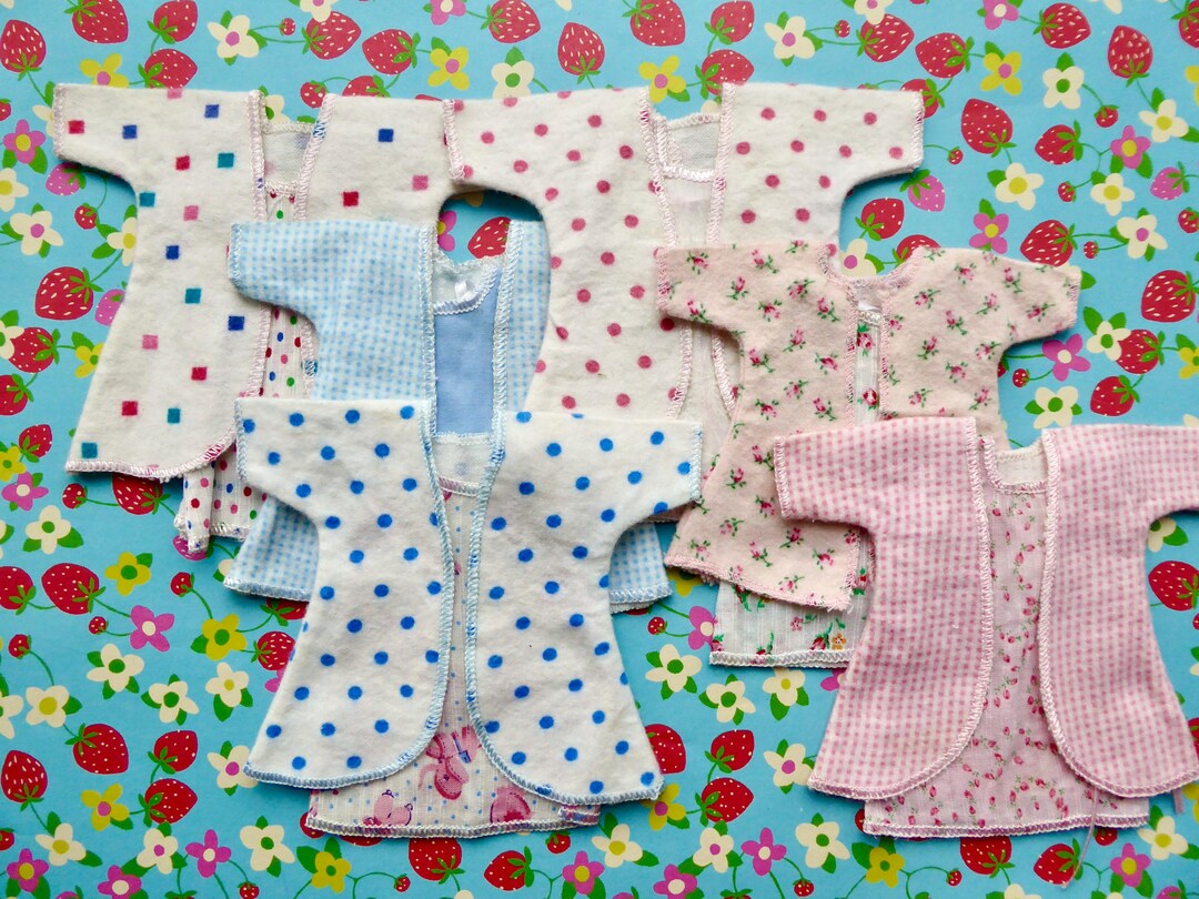 Original 1978 GINNY DOLL SLEEPWEAR Sets to Suit Most 6-9in/14-21cm ...