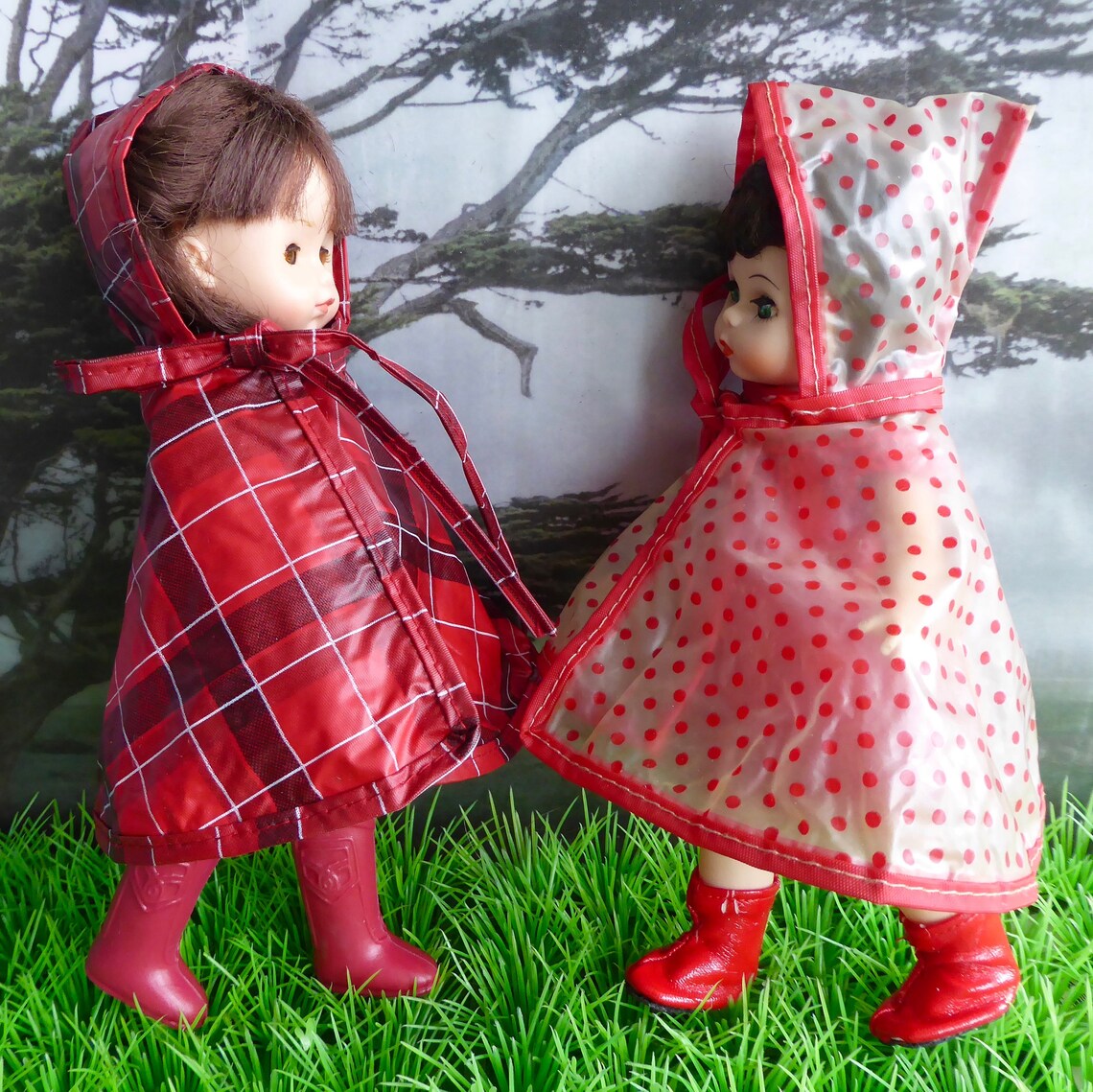 Vintage PLASTIC RAIN CAPE for 79/16-20cm Dolls - Etsy UK