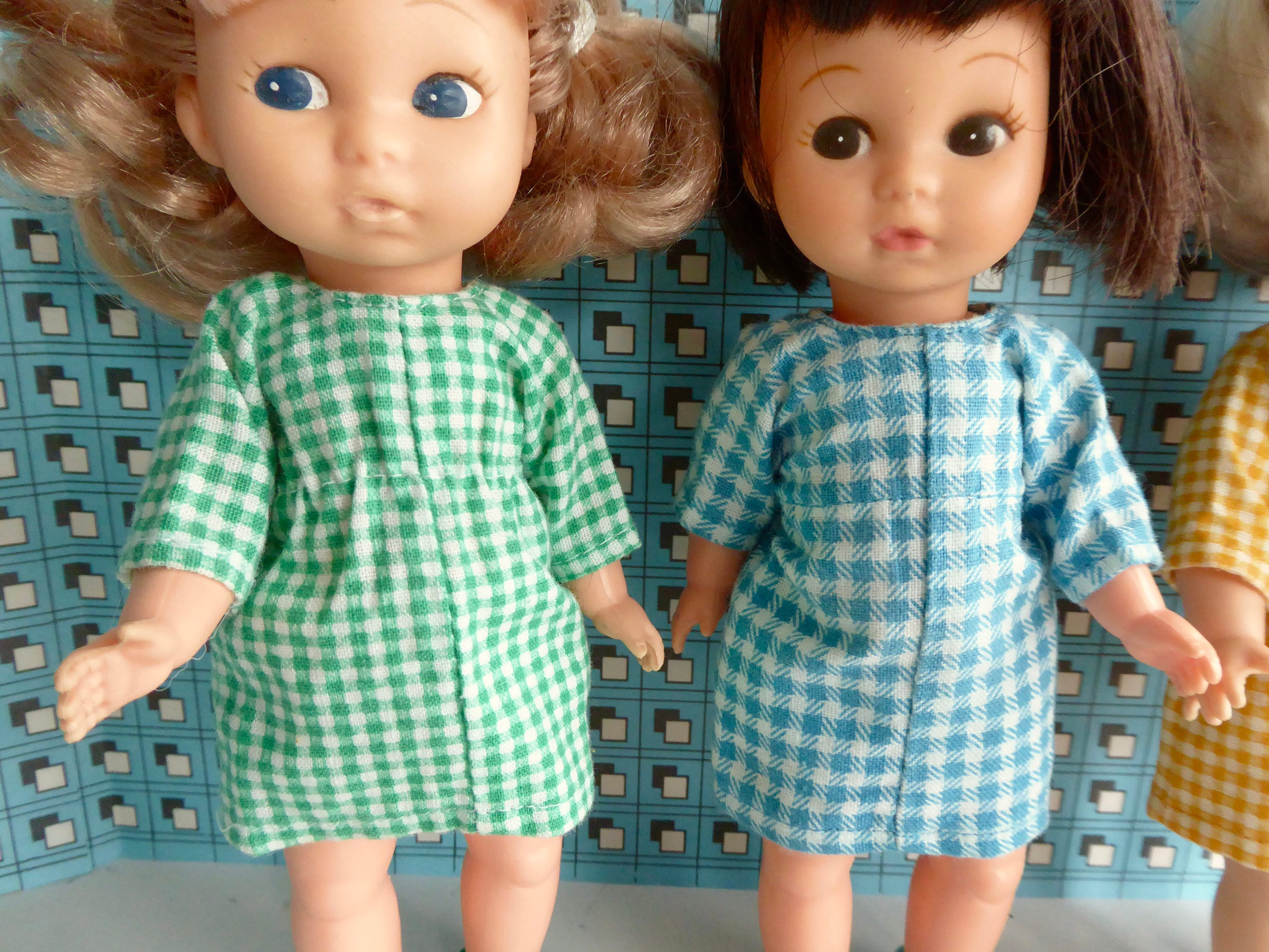 Original 70s AMANDA JANE DRESS - a Gingham Basic for Slender 6-8in/14 ...