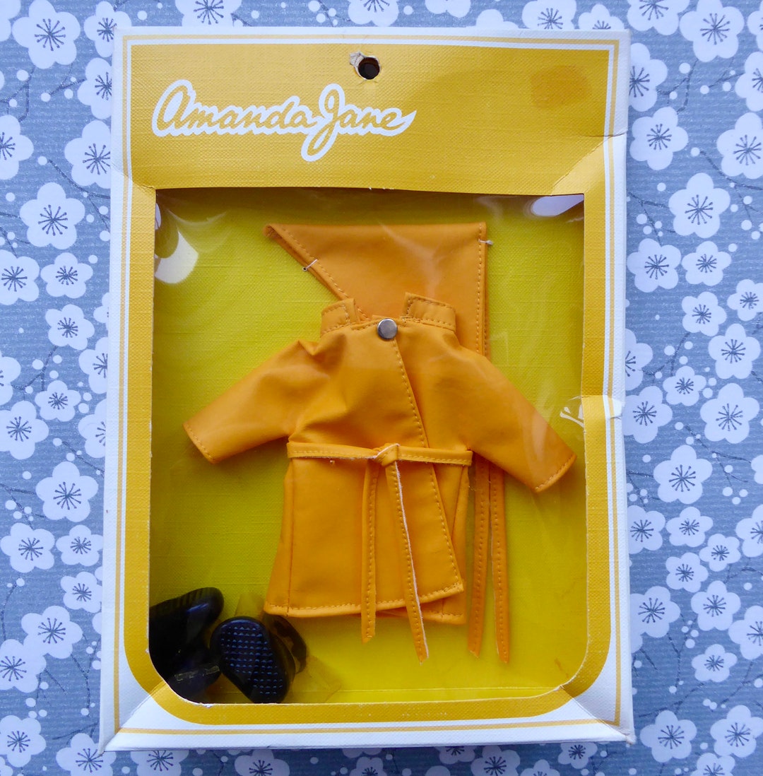 Original Boxed AMANDA JANE DOLL Raincoat Scarf and Boots - Etsy