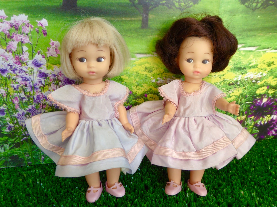 1950s (almost) TWIN DOLL DRESSES - Originally for Ginny/muffie, but ...
