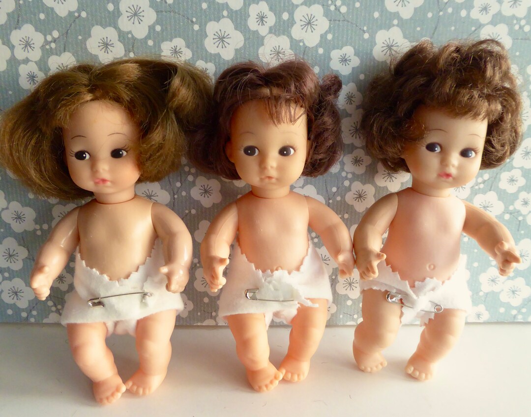 Your Choice From 3x AMANDA JANE BABY Doll, Each With Thick Brunette ...