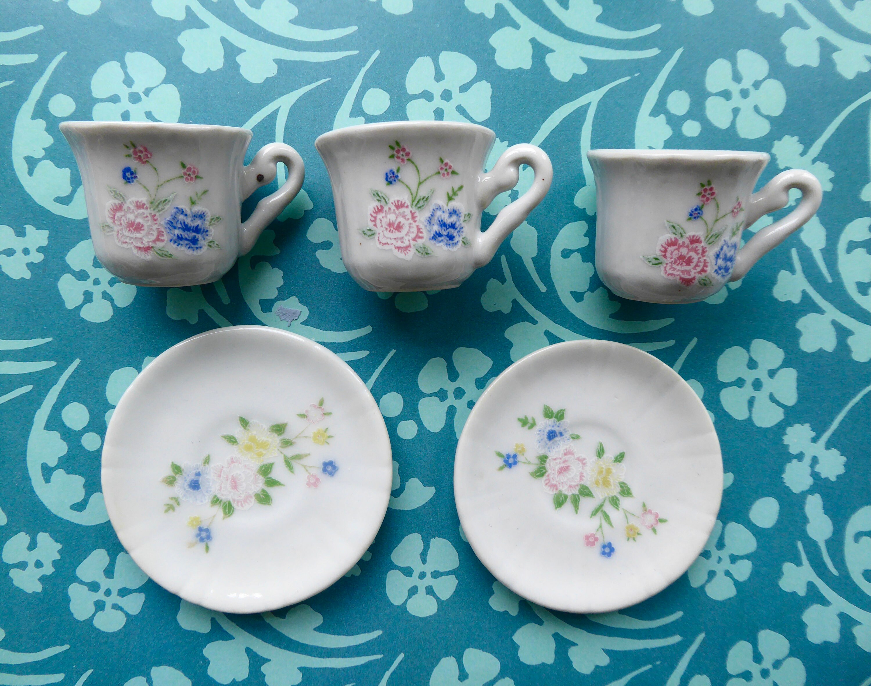 Vintage 1950s DOLLY TEA SET, Incomplete but Still Charming and Ready ...