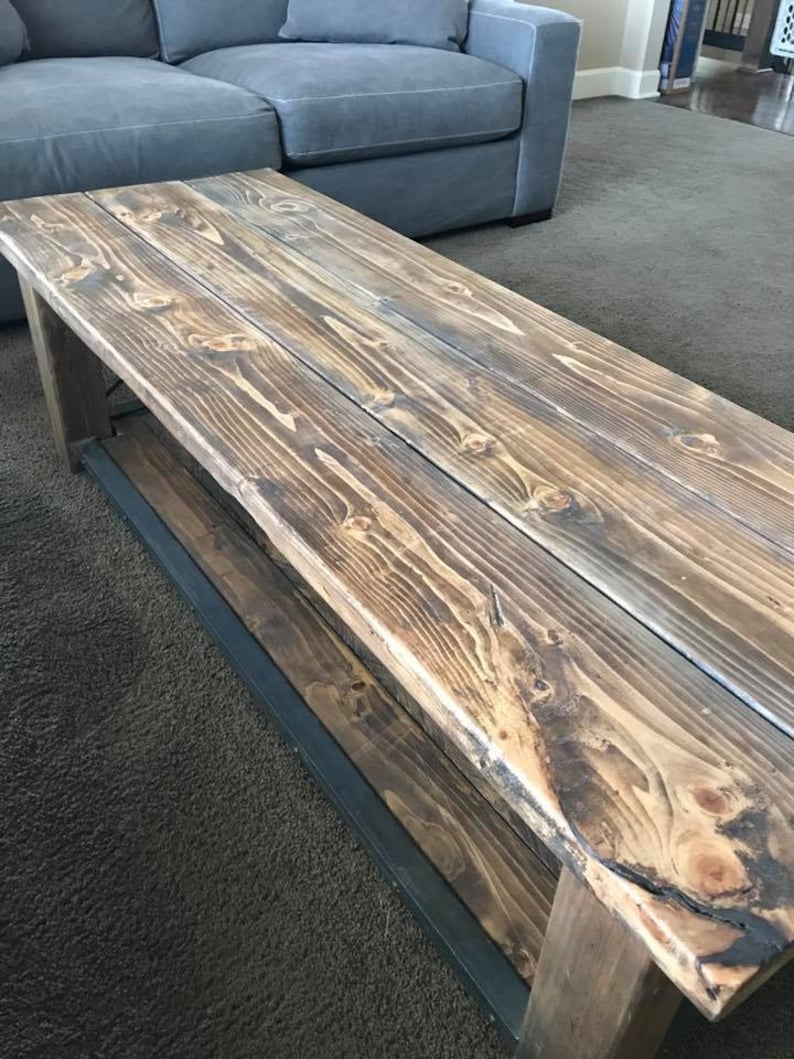 Coffee Table, the Taylor- Rustic-industrial Style Made From Reclaimed ...