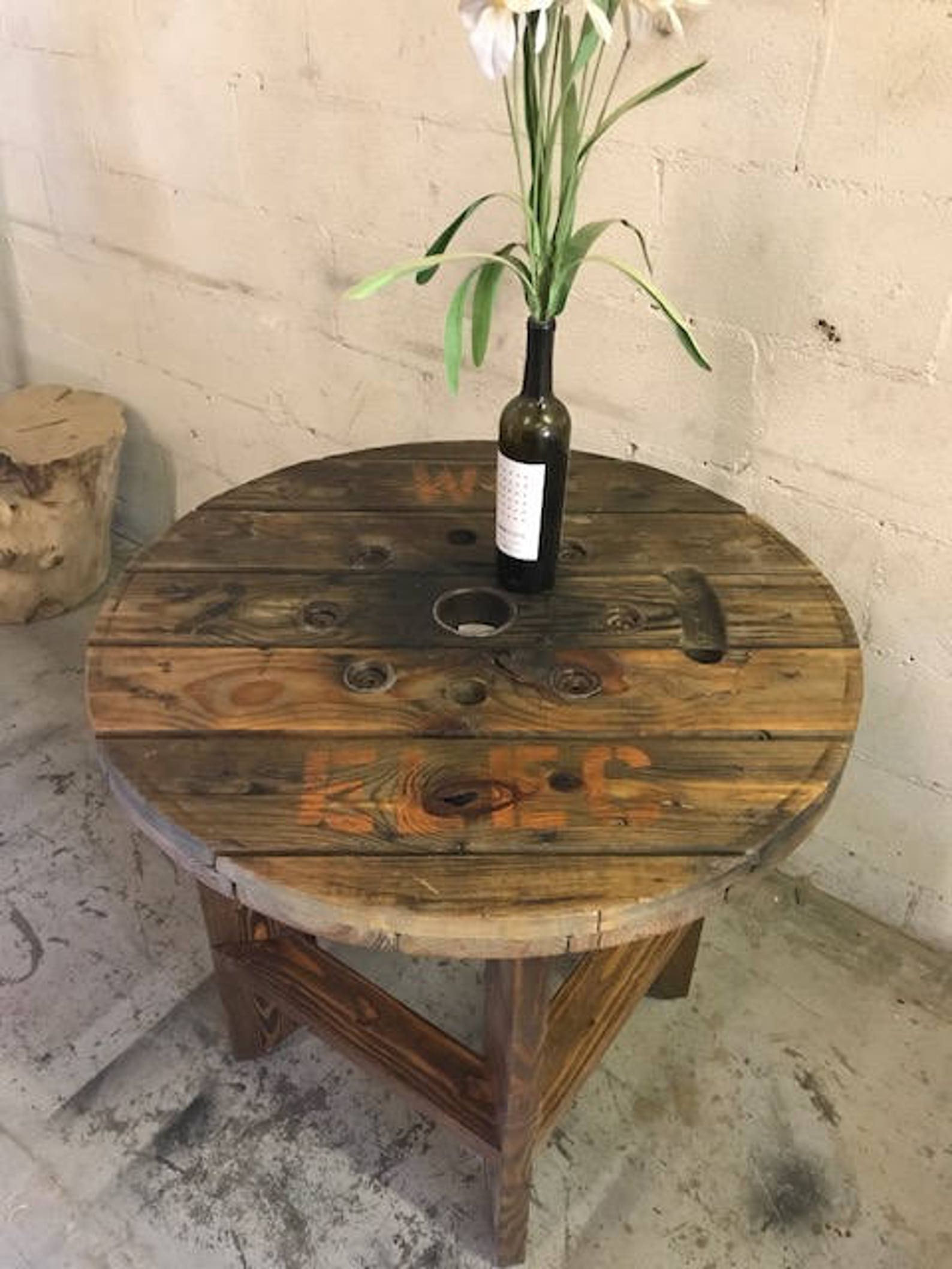 Indoor/outdoor Spool Tables and Coffee Tables Made From - Etsy