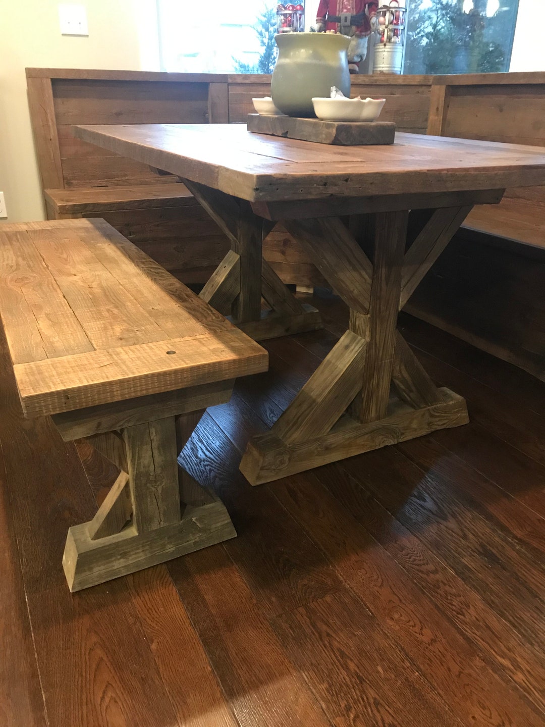 The Flint Hills Table and Stand Alone Bench Combo - Etsy