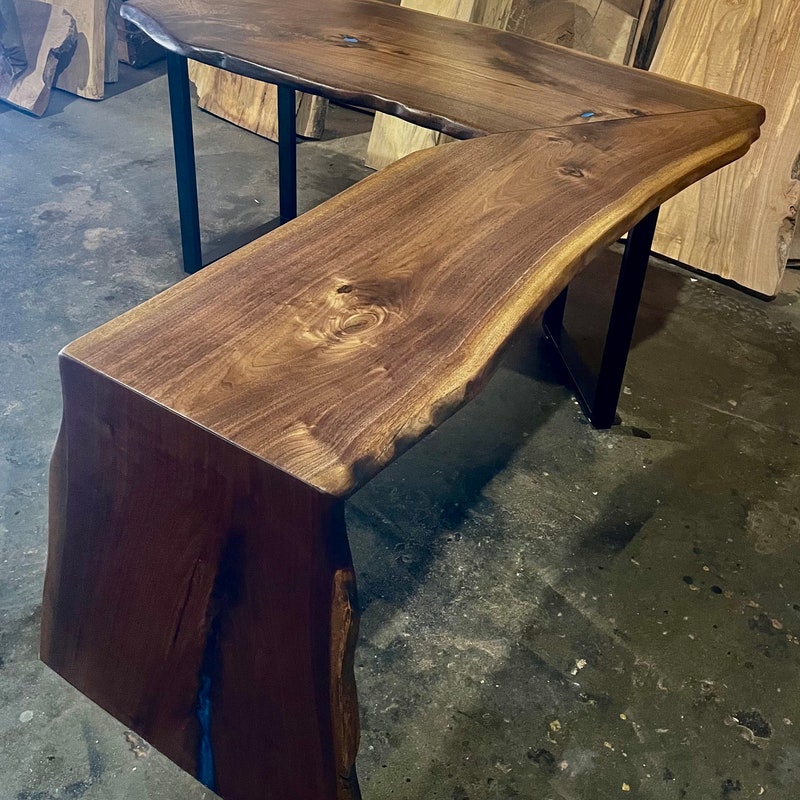 Waterfall Desk - Etsy