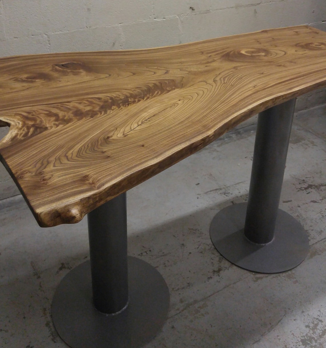 The Avenue Live Edge Bar/display Table - Etsy