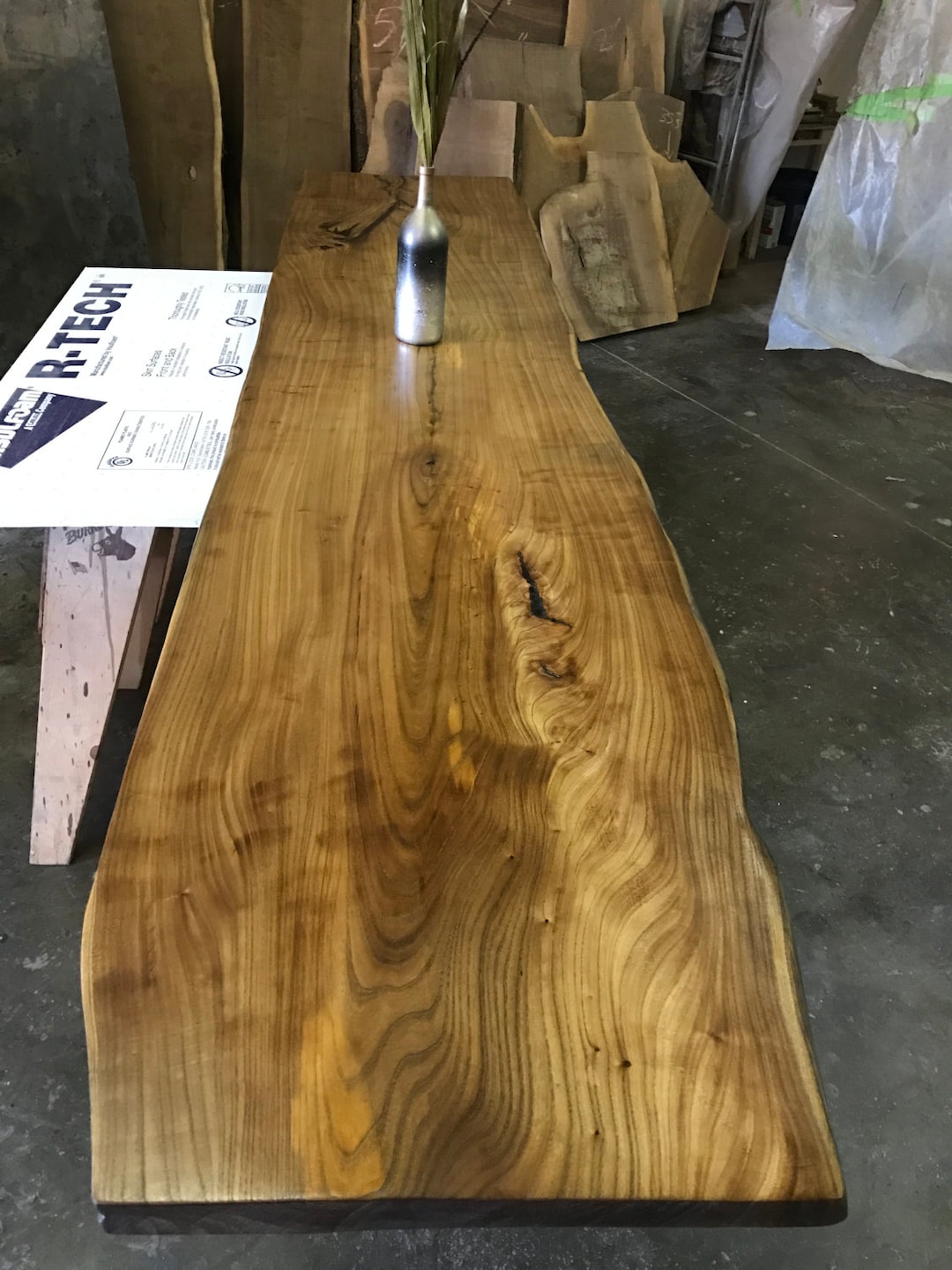 Finished Live Edge Siberian Elm Slab Bars/top - Etsy