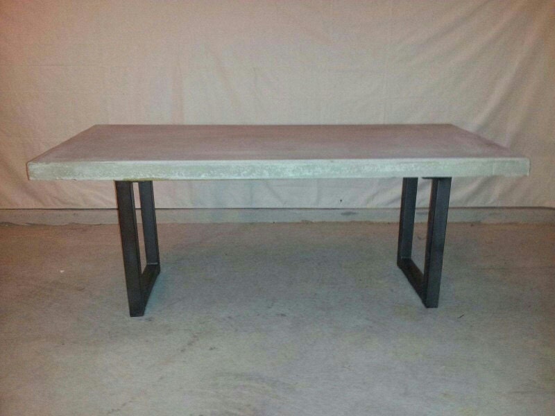 Concrete Desk Modern-industrial - Etsy