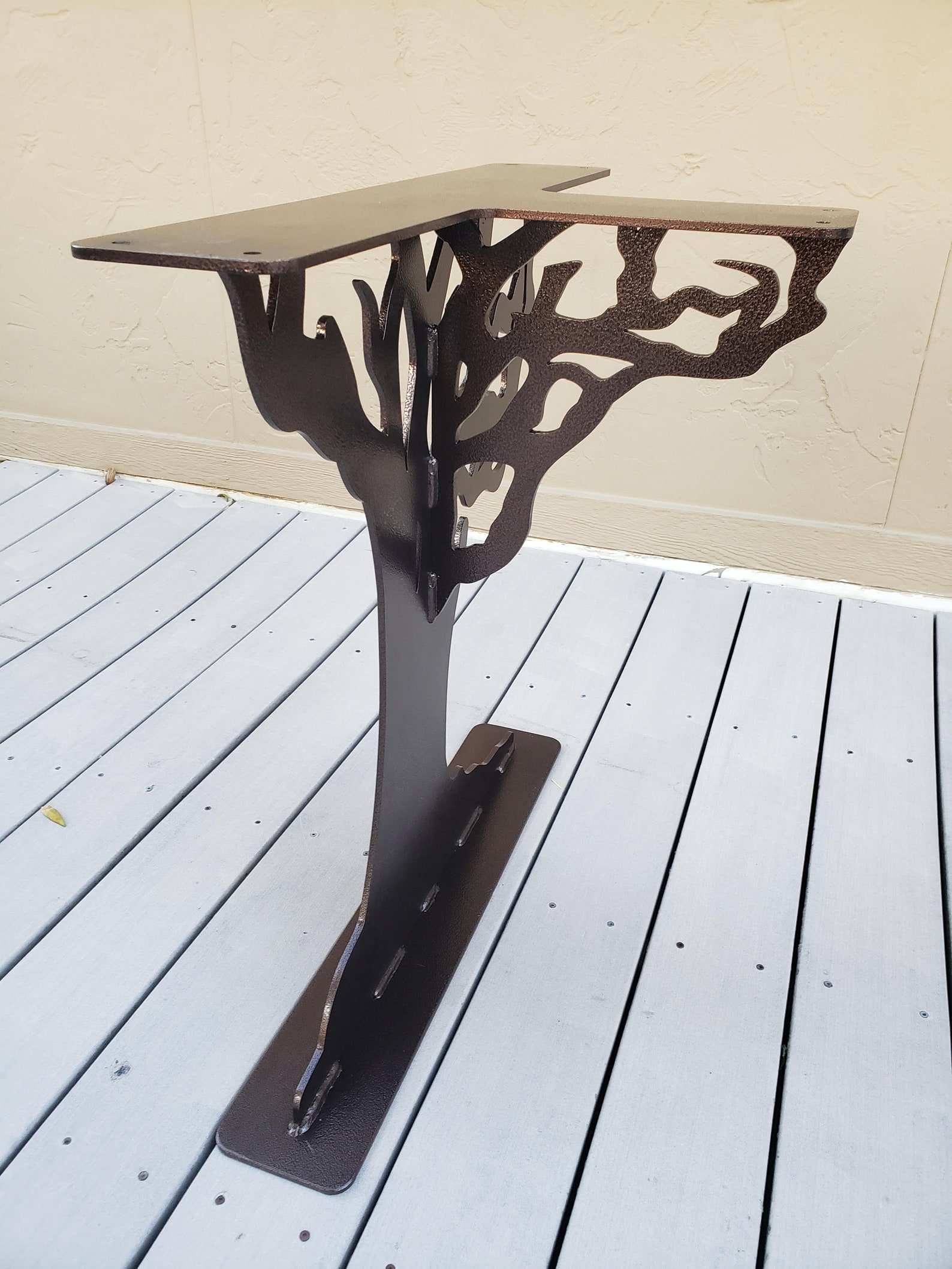 Metal Tree Dining Table Legs set of 2 Kansas Hedge | Etsy