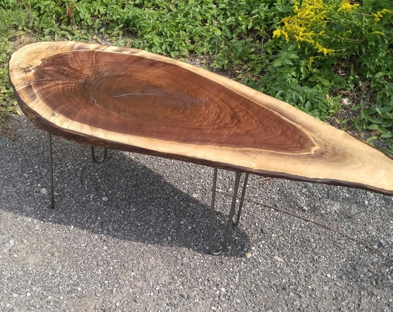 Live Edge Coffee Table the Kansas Comet - Etsy