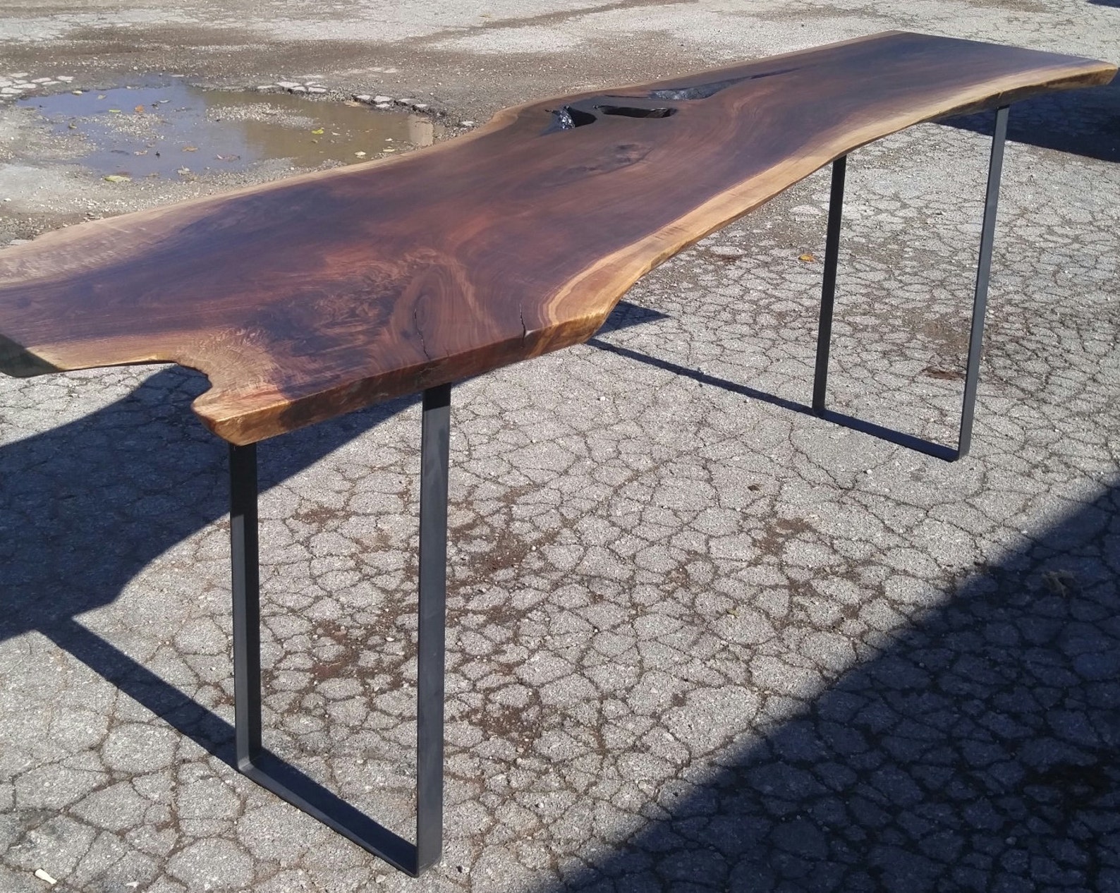 Giant Black Walnut Single Slabs for Dining Tables/desks/etc... 26" Wide ...