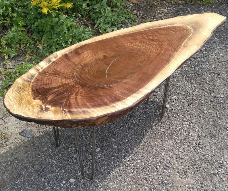 Live Edge Coffee Table the Kansas Comet - Etsy