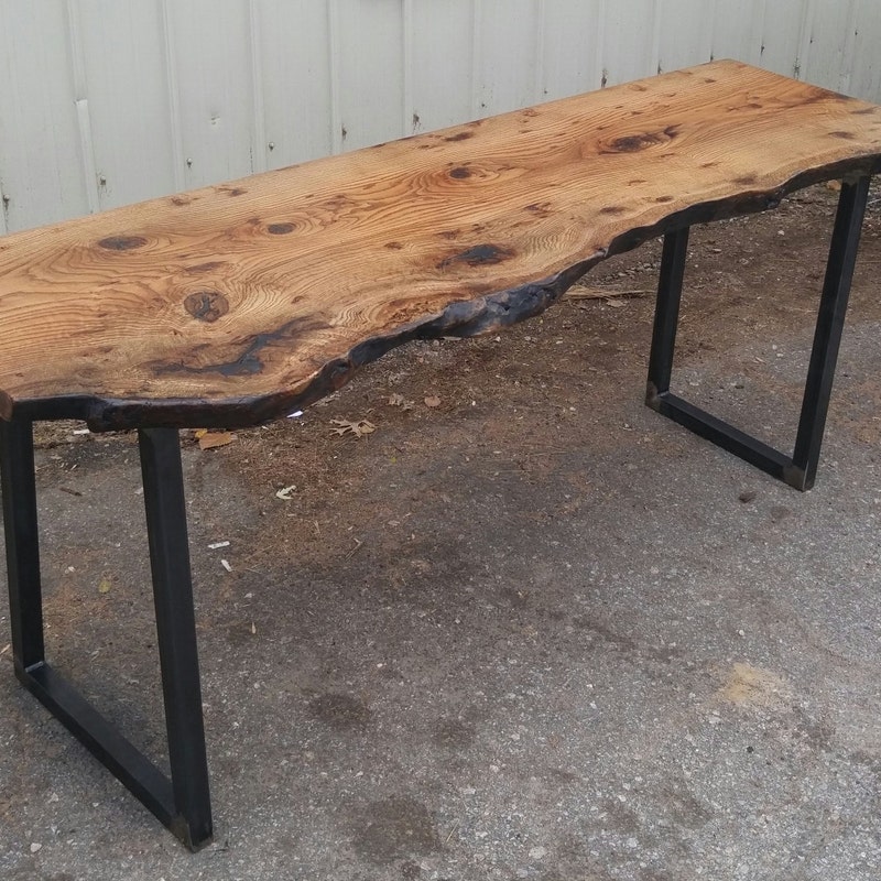 Live Edge Wood Desk - Etsy